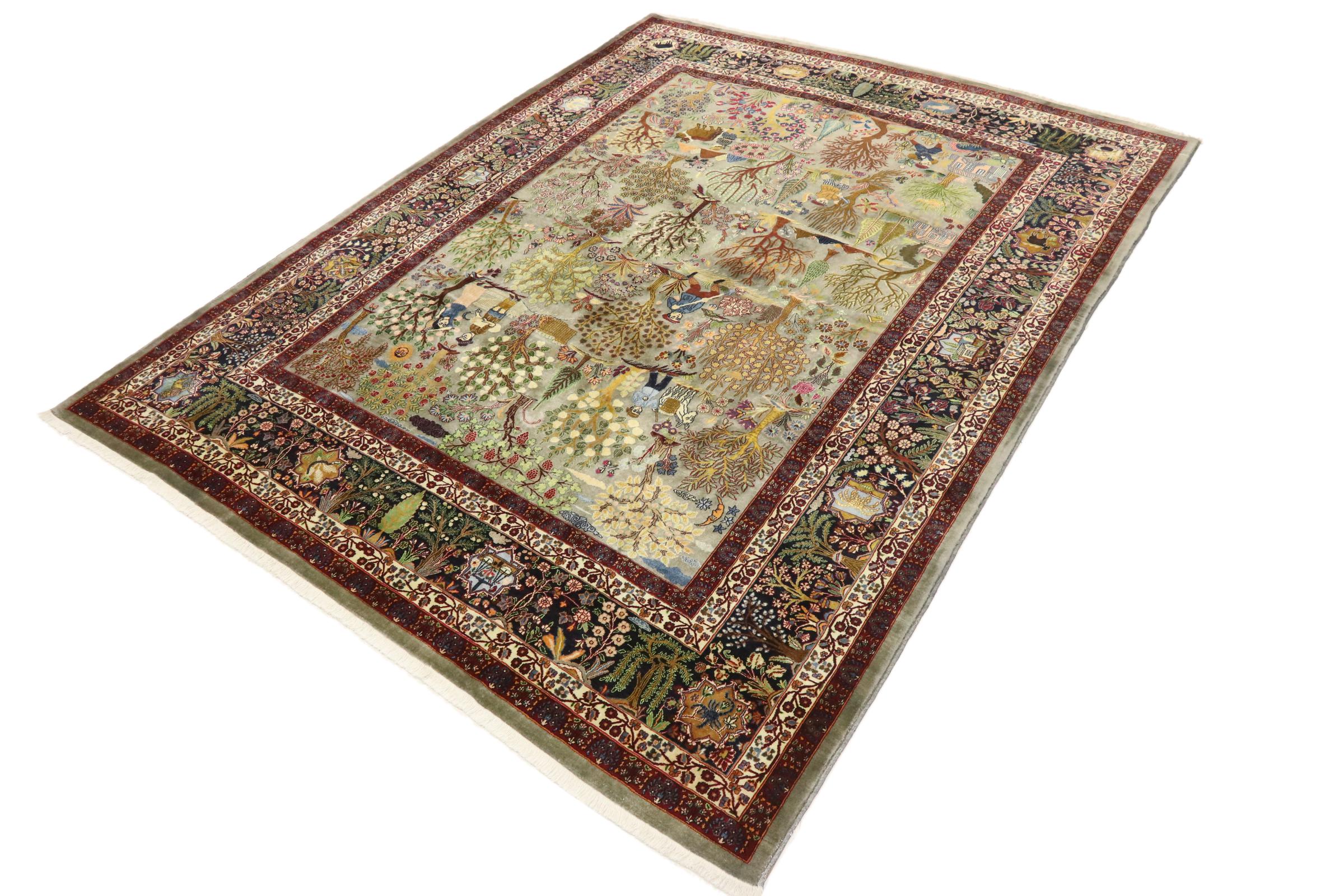 Semnan Antique 375x291 No181698 | UniqRugs: Oriental Rugs in