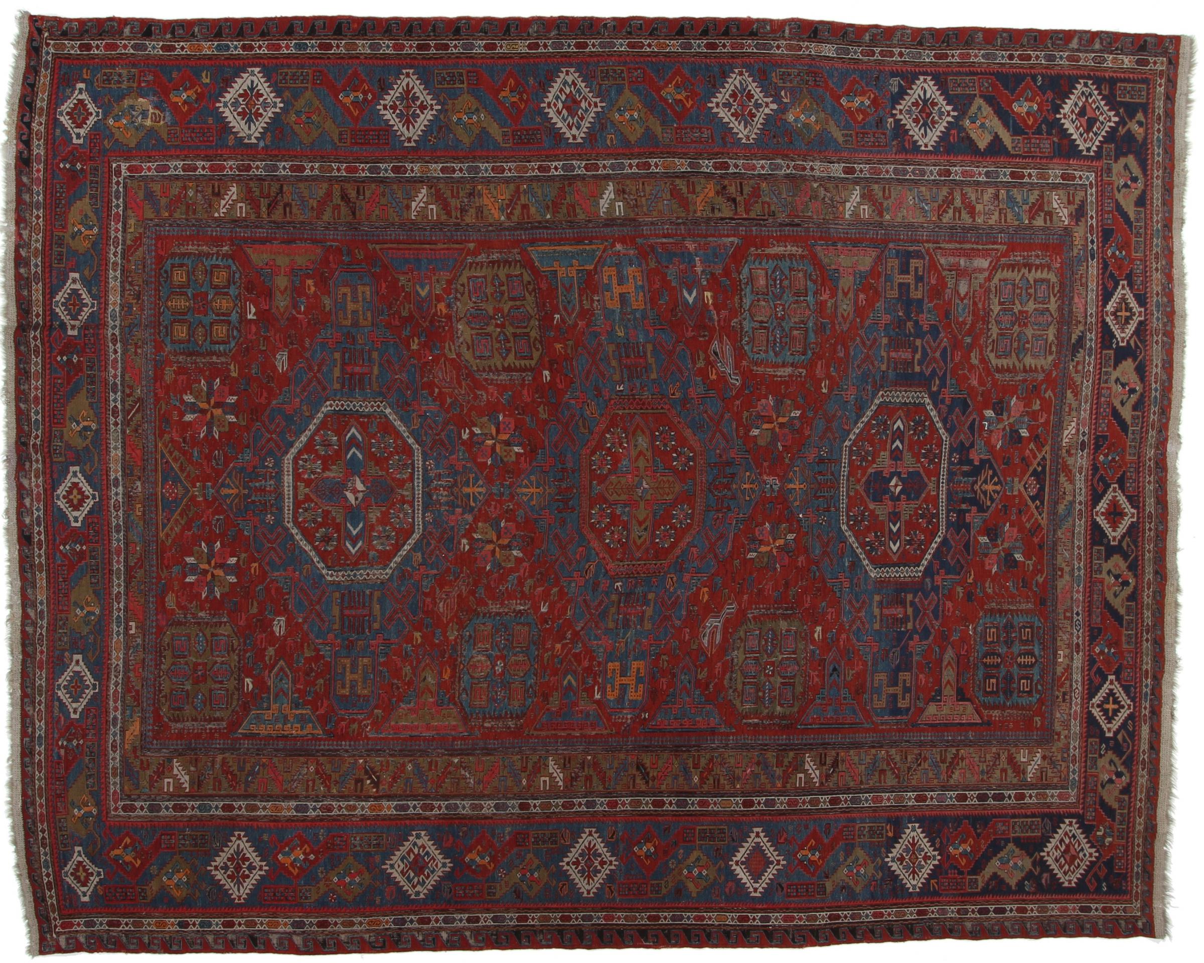 Russian Rug Antique Hand Knotted Russian Rug | Bijan Rugs